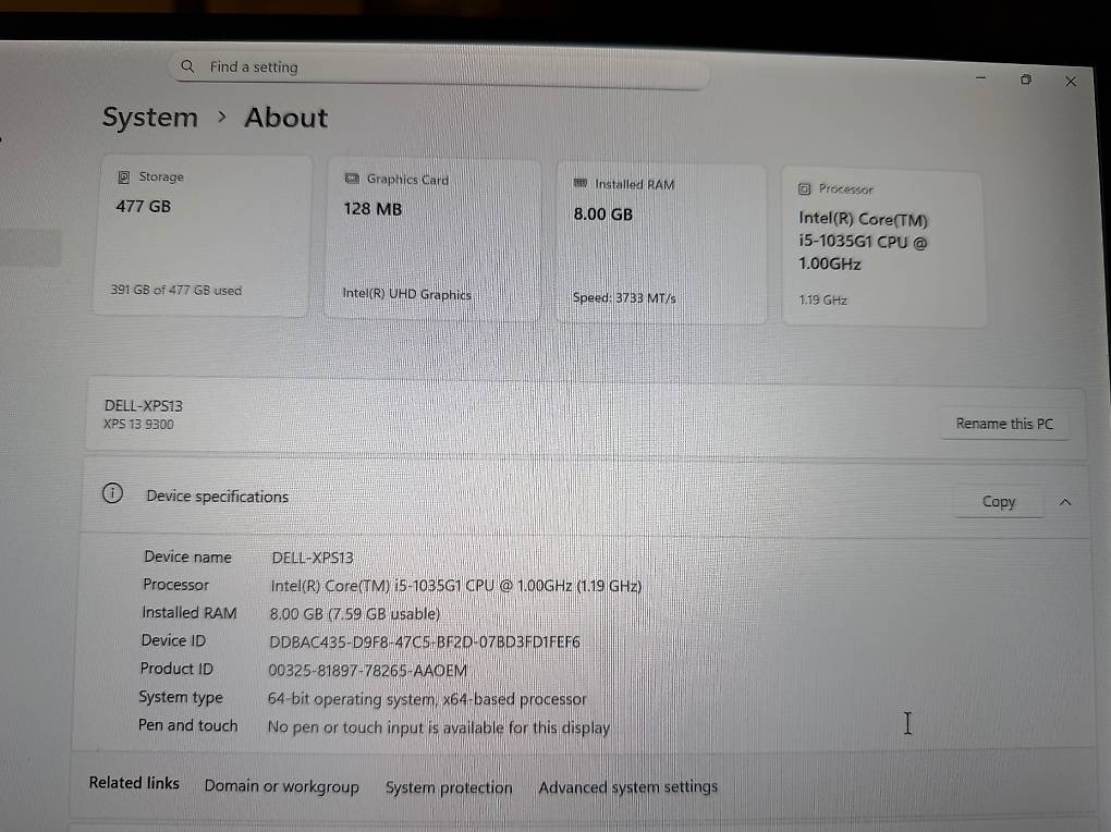 Dell Laptop XPS 13 inch im Kanton Zürich - tutti.ch