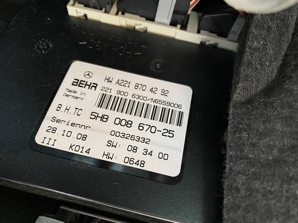 A2218704292 Klimasteuergerät Mercedes S400 Hybrid W221 im Kanton Luzern ...