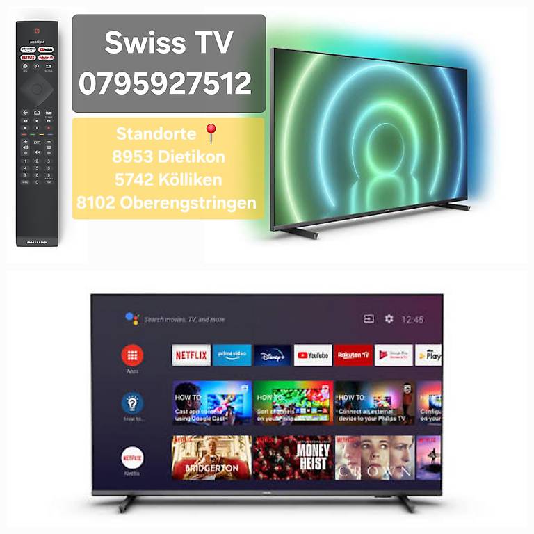FERNSEHER Philips 32Zoll Ambilight FHD SMART TV. 3 Mt. im Kanton Aargau ...