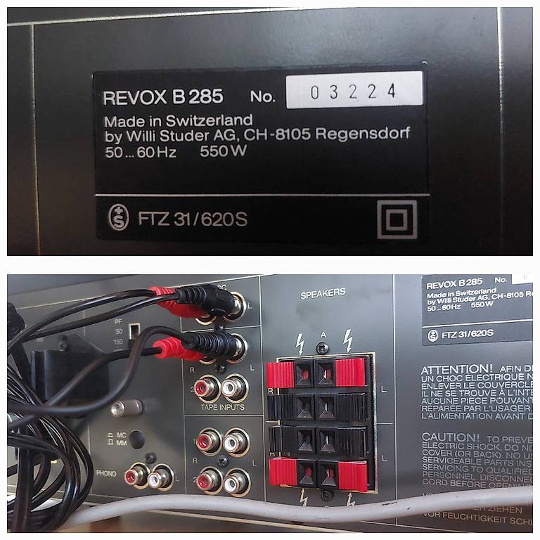 Revox Receiver Verstärker B285 HiFi Vintage (Teildefekt) Canton Zurich ...