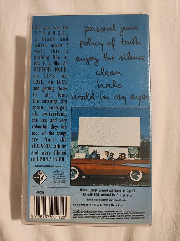 Cassetta VHS originale Depeche Mode "Strange too" 1990 im Kanton Tessin ...