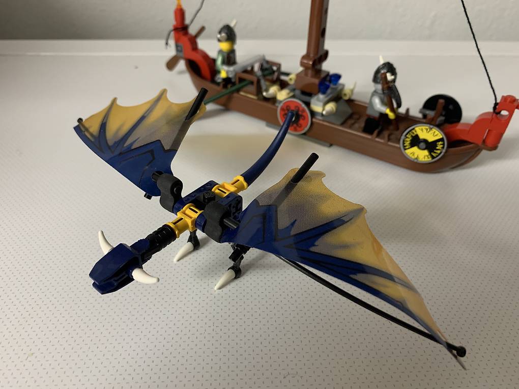 LEGO SET VIKINGS 7016 Viking Boat against the Wyvern Dragon im Kanton ...