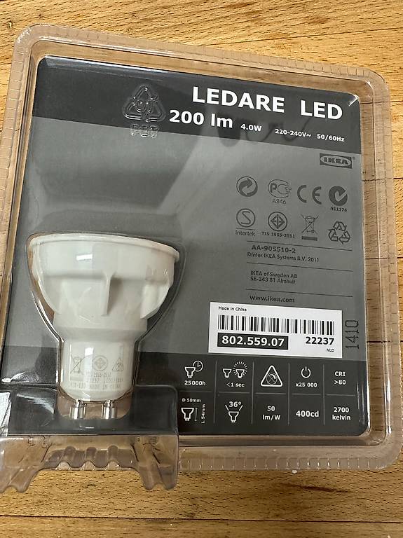 IKEA LEDARE LED Spot GU10 200 lm, warmweiss (neu) Canton Soleure - tutti.ch