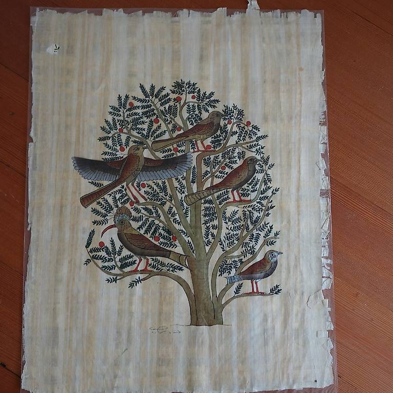 Papyrus Original aus Ägypten 3x gross, 1x klein handbemalen im Kanton ...