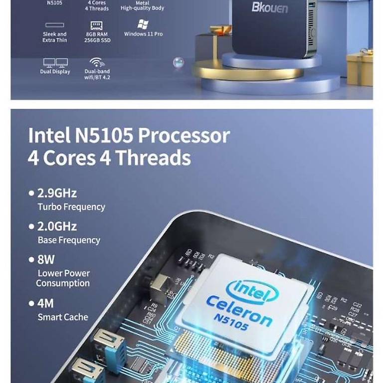 MiniPc Neu Bkouen AK7 Pro Intel N5105/12g. Cantone Argovia - tutti.ch