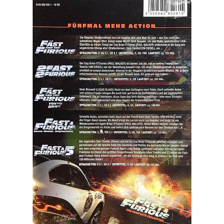Fast & Furious - The Complete Collection Box - DVD im Kanton St. Gallen ...