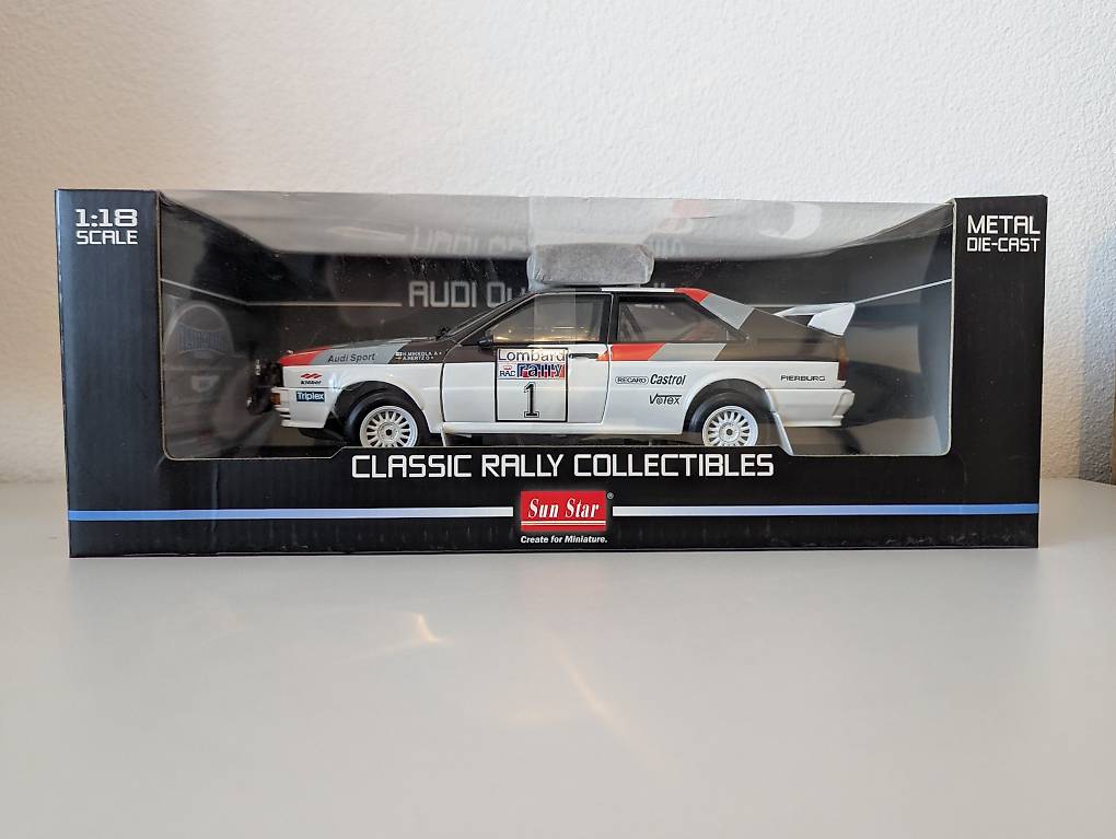 SunStar Classic Rally:Audi Quattro No 1. Herzt Sieger L 1:18 im Kanton ...