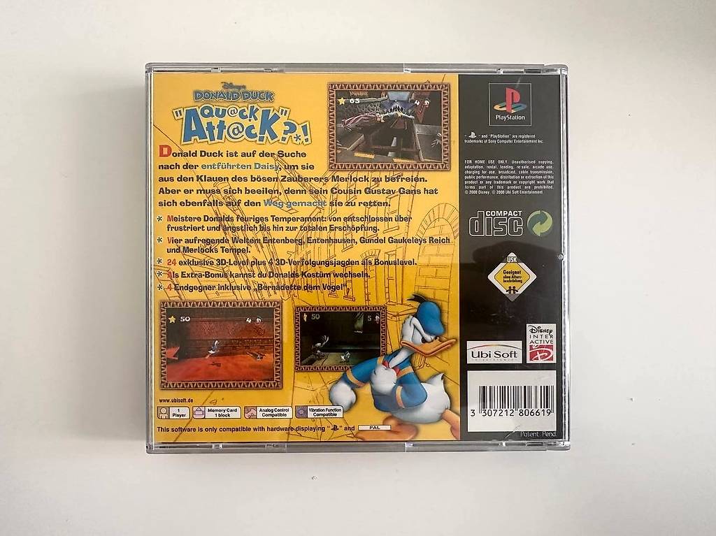 Disney's Donald Duck Quack Attack, Sony Playstation 1, PS1 im Kanton ...