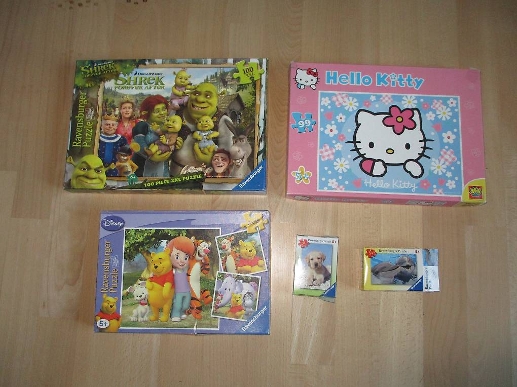 Puzzles: Barbapapa, Winnie Pooh, Hello Kitty, Shrek im Kanton St ...