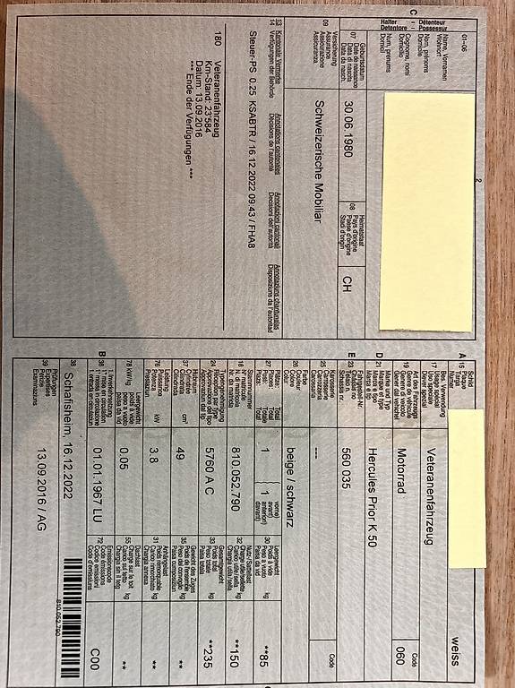 Hercules Sachs Prior im Kanton Aargau - tutti.ch