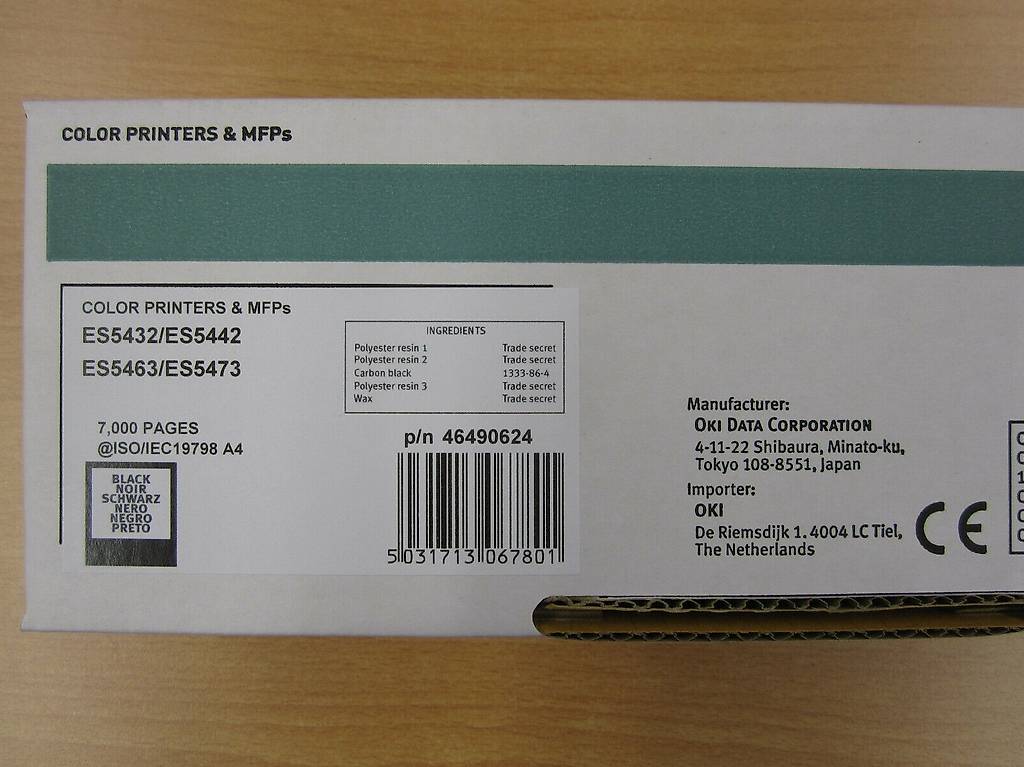 Oki ES5432, ES5442, ES5463, ES5473 black Toner, 46490624 im Kanton ...