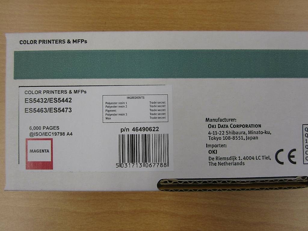 Oki ES5432, ES5442, ES5463, ES5473 magenta Toner, 46490622 im Kanton ...
