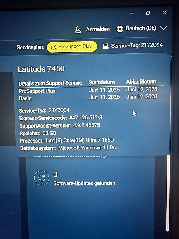 Dell Latitude 7450 (U7, 32GB RAM, 2TB NVMe) im Kanton Zürich - tutti.ch
