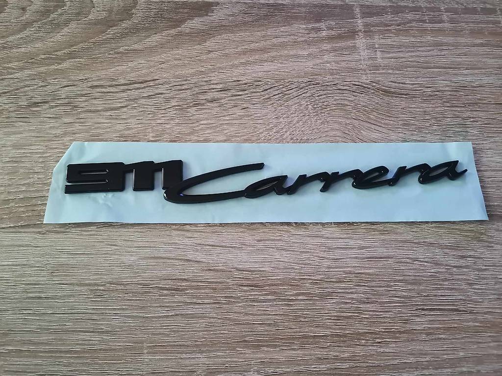 Porsche 911 Carrera Glänzend Schwarz Emblem Newest Font im Kanton ...