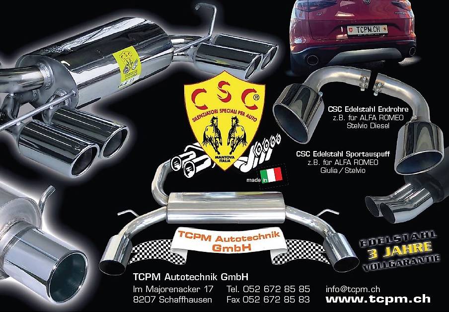 TCPM by CSC Edelstahl-MSD für ALFA ROMEO 75 3.0 V6 Canton Schaffhouse ...
