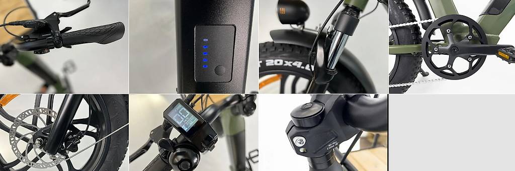 696Wh FAT BIKE ELETTRICA, GARANZIA 3 ANNI, XP BIKES FUNKY Cantone ...