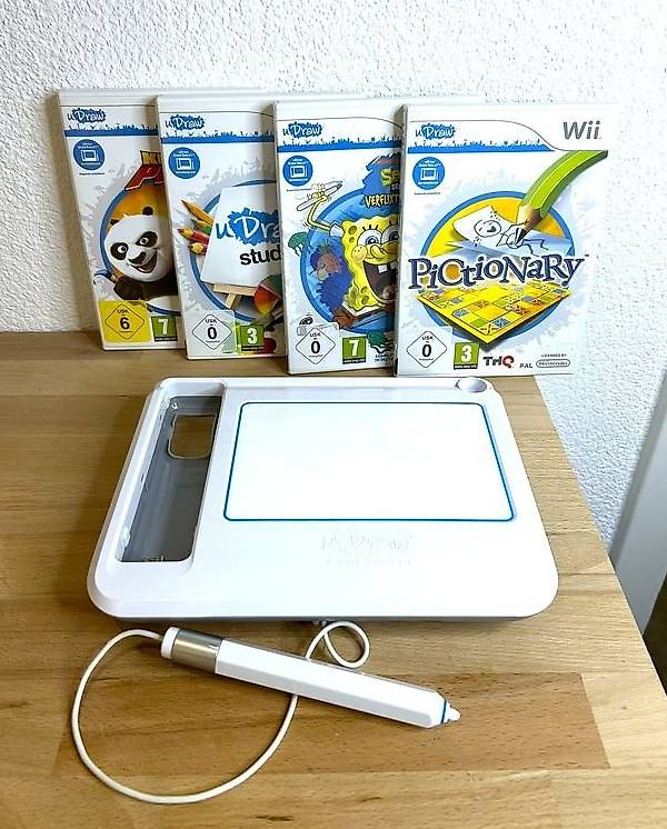Nintendo Wii UDraw Set: Pictionary, SpongeBob, UDraw Studio Cantone San ...