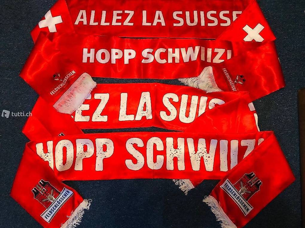 Fussball WM Fan Schal Alle La Suisse - Hopp Schwiiz im Kanton Bern ...