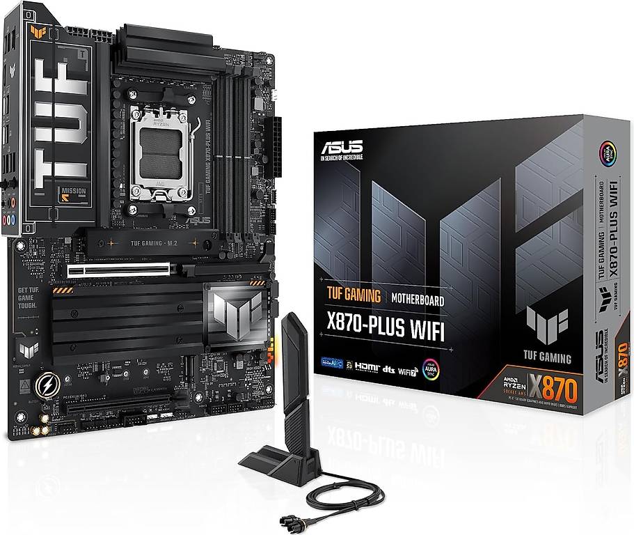 ASUS TUF Gaming X870-PLUS WiFi Mainboard Sockel AM5 (AMD, AT im Kanton ...