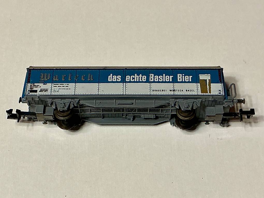 Warteck das echte Basler Bier, Bierwagen, Spur N im Kanton Thurgau ...