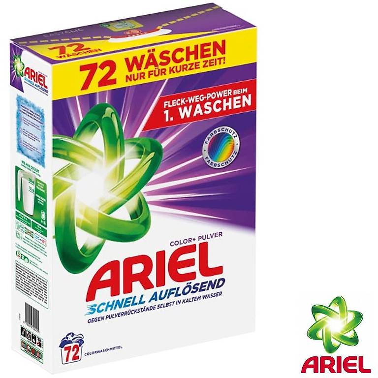 Ariel Color Waschpulver für Buntwäsche 72 Waschladungen im Kanton ...