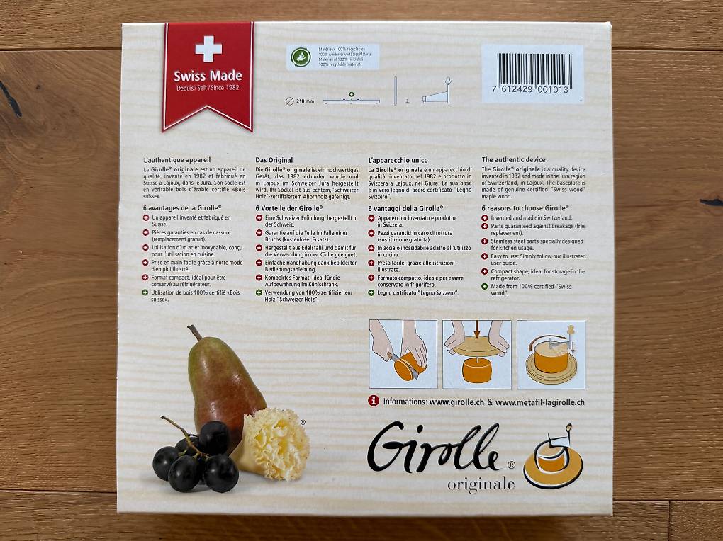 Tête de Moine - Girolle originale - Käseglocke im Kanton Aargau - tutti.ch