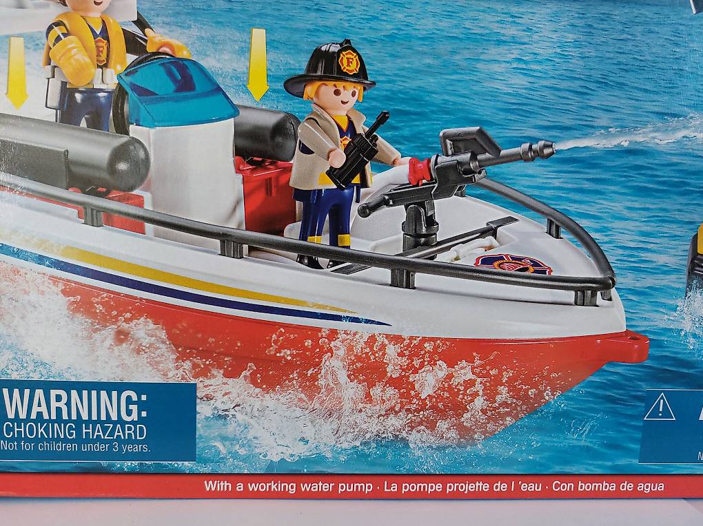 PLAYMOBIL 9319 4er Feuerwehr Rettung (Boot, Heli, Wagen)NEU im Kanton ...