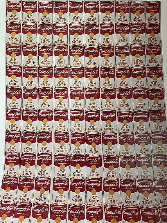 Andy Warhol "100 Cans" aus dem Jahre 1962 Druck 1978 im Kanton Basel ...