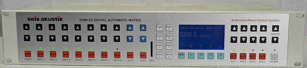 Digitaler Matrixmischer, Seis Akustik SDM12/6 im Kanton St. Gallen ...