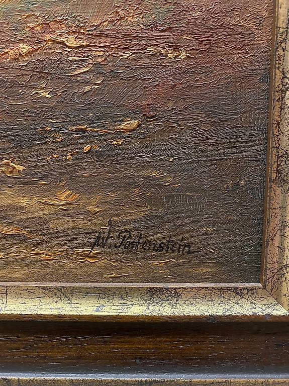 Ölgemälde von Werner Pottenstein (erntegespann ) im Kanton Zürich ...