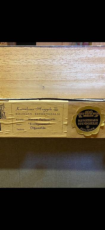 Ölgemälde von Werner Pottenstein (erntegespann ) im Kanton Zürich ...