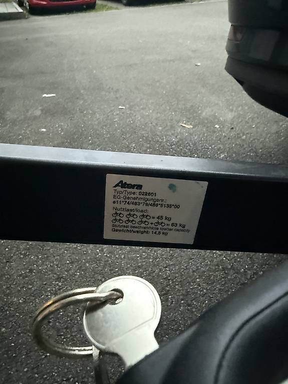 Atera Veloträger DL3 für 4 Velos im Kanton Zug - tutti.ch