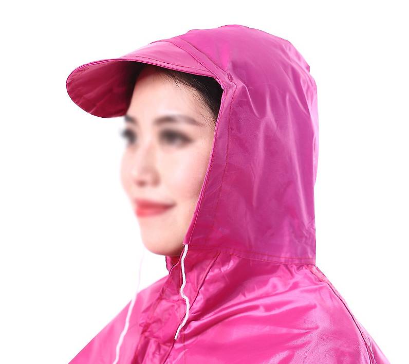 PVC Regenschutz Poncho Violett Kapuze Motorrad Velo Fahrrad Canton ...