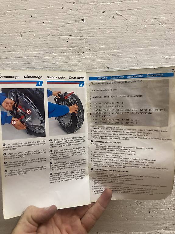 Vendo catene a ragno marca TRAK 210 Cantone Ticino - tutti.ch