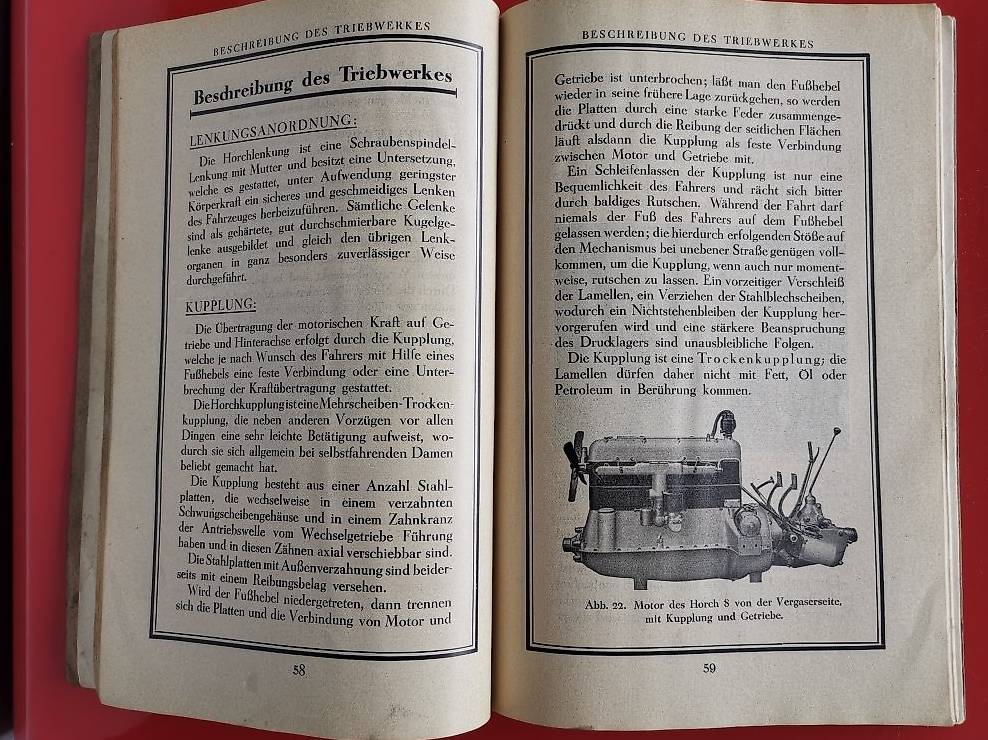 Horch 8 Typ 375 originale Betriebsanleitung im Kanton Thurgau - tutti.ch