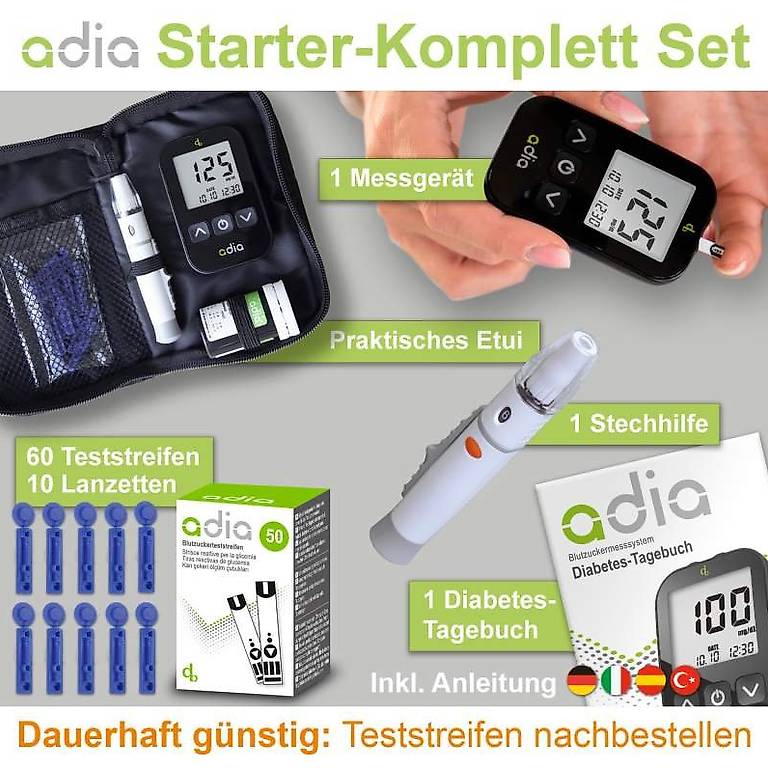 adia Blutzuckermessgerät mmol/l - Set für Diabetiker im Kanton Basel ...