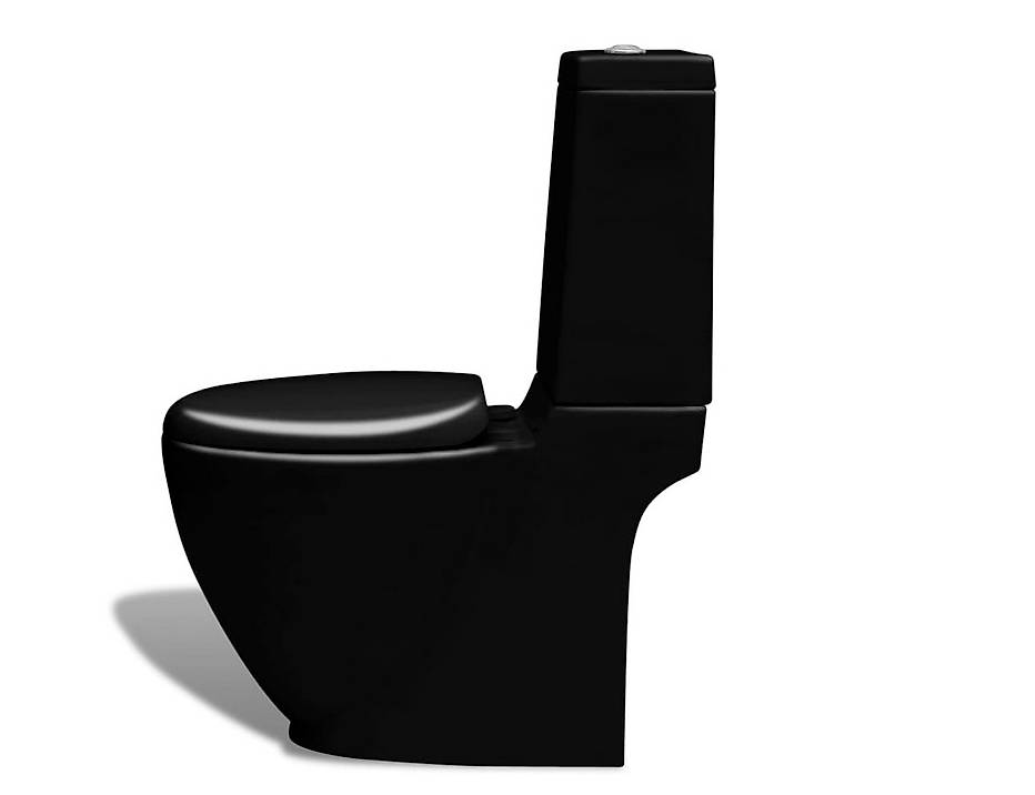 Keramik Toilette & Bidet Set Schwarz Canton Zoug - tutti.ch