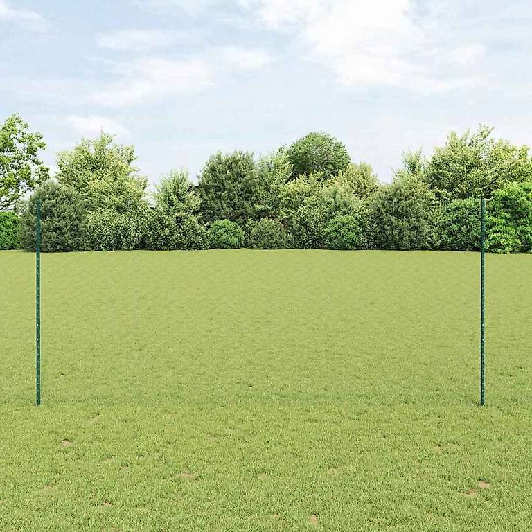 Neu!! Zaun mit Pfosten Grün 1,4 x 10 m Stahl und PVC im Kanton Zürich ...