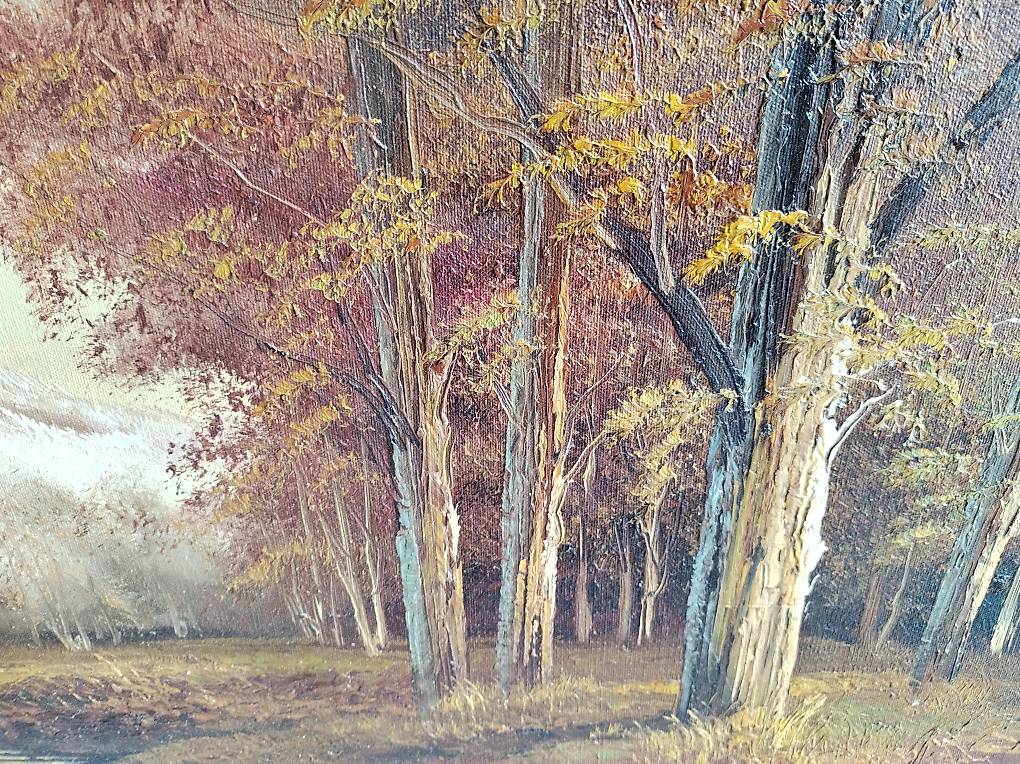 Schönes Original Göger Ölbild auf Leinwand mit Holzrahmen im Kanton St. Gallen - tutti.ch