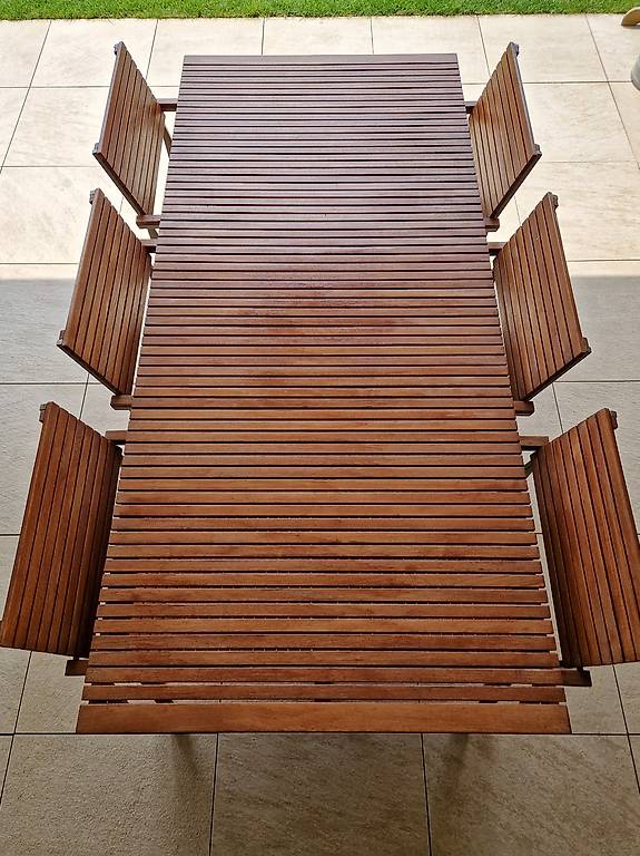 Teak-Holz Gartenmöbel-Set mit Tisch und 6 Stühlen im Kanton Thurgau ...