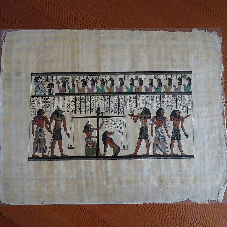 Papyrus Original aus Ägypten 3x gross, 1x klein handbemalen im Kanton ...
