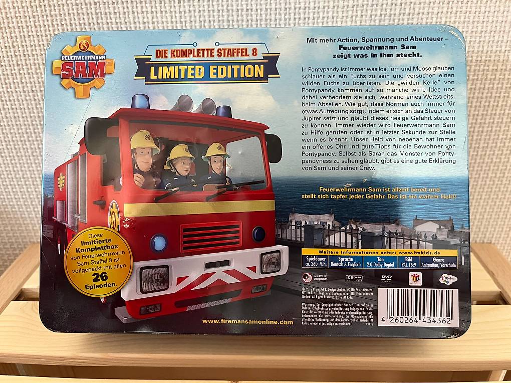 DVDs Feuerwehrmann Sam, komplette Staffel 8 (Metallkoffer) im Kanton ...