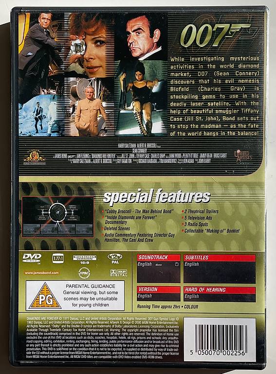 James Bond 007 - DVD Special Edition - Diamonds are forever im Kanton ...