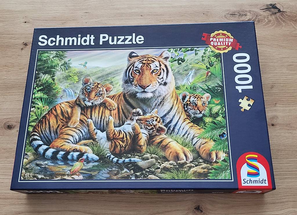 Schmidt Puzzle 1000 Teile - "Tiger und Welpen" im Kanton Basel ...