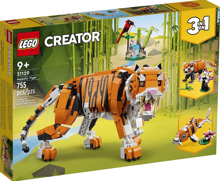 LEGO 31129 + 10331 Creator Majestätischer Tiger / Eisvogel im Kanton ...