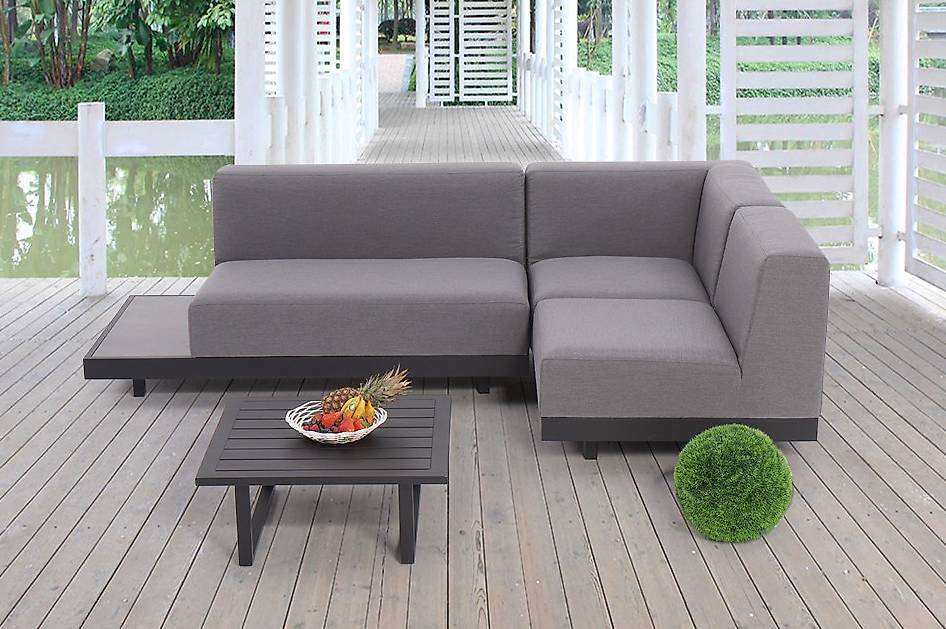 Outdoor Loungemöbel mit Ablage Grau im Kanton St. Gallen - tutti.ch
