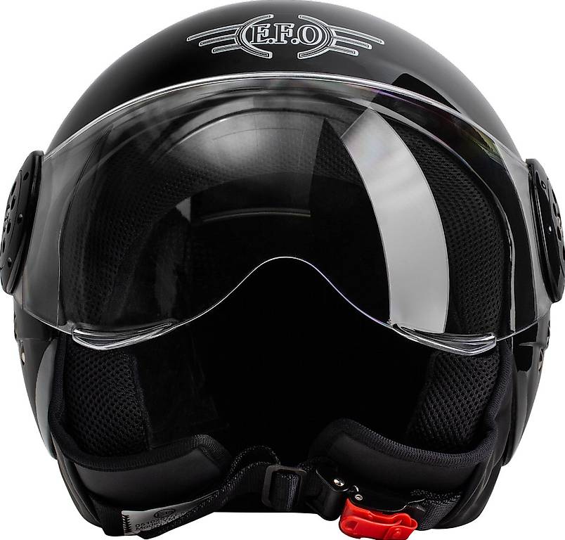 NEU Jet Helm mit Klappvisier ( Schwarz , Rot , Silber ) im Kanton ...