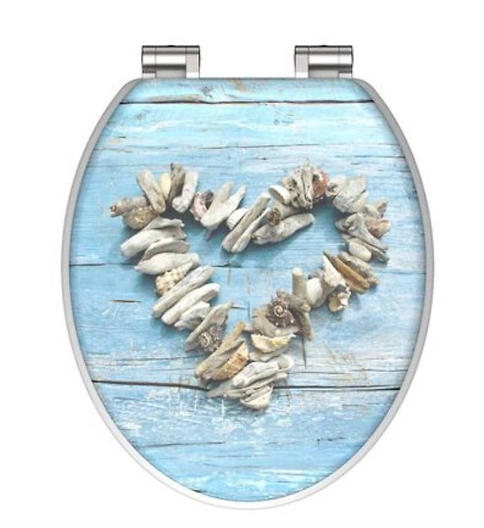 SCHÜTTE WC-Sitz mit Absenkautomatik SHELL HEART Hochglanz M im Kanton ...