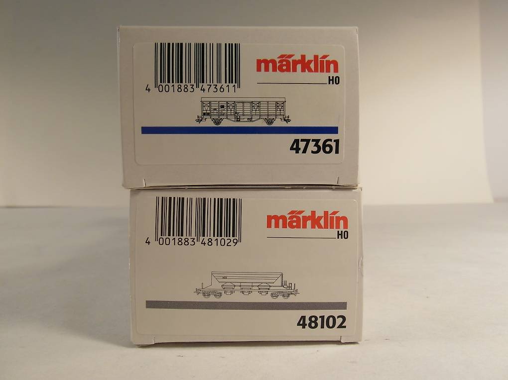 Märklin H0 Selbstentladewagen 48102 + Güterwagen 47361 im Kanton ...