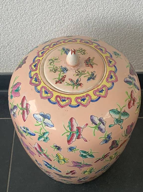 grosse asiatische Vase mit Deckel - schöne Deko! im Kanton Freiburg ...